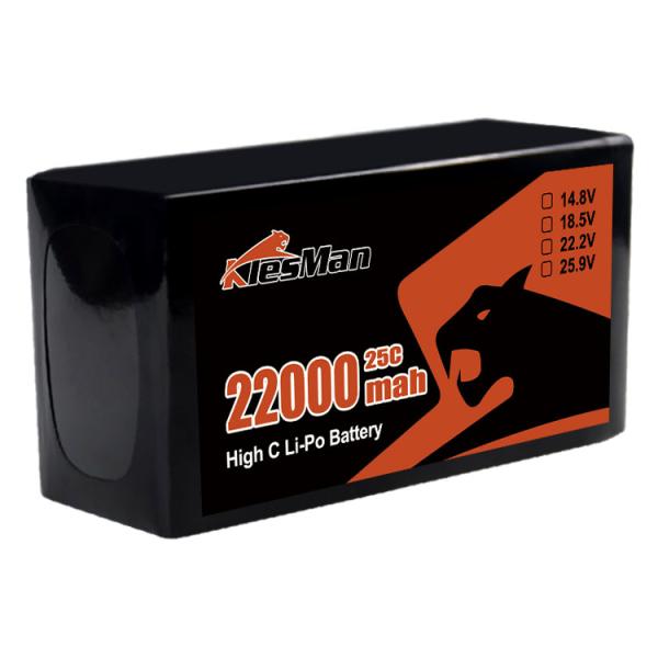 솔리드 스테이트 드론 배터리 22000mAh XT60 FPV 22.2V 6s 22000mAh 리포 배터리