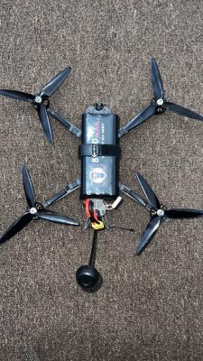 Chine Drone de course FPV RC noir de 7 pouces avec une charge utile de 2 kg et kits de caméra de vision nocturne 5.8G 3W VTX 1.2G ELRS 915 à vendre