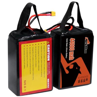 China FPV Drone Battery 6S 12S 14S 24S 22.2V 44.4V  51.8V  88.8V  44000mAh 44Ah  ipo battery for multi-axis UAV for sale