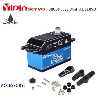 China FPV Drone accessories yipinservoR10 Short-bodied Drift Car 10KG Metal Shell Servo DIY Robot Model Servo for sale