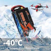 China Solid State Drone Batteries 6S 27000mah  10C 22.2V XT90  for agriculture UAV Drone for sale