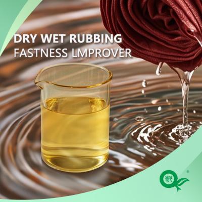 China Dry Wet Friction Fastness Enhancer, Textile Polyester Cotton Fiber Functional Finishing Agent, Cotton Wet Friction Fastness Enhancer, Color Fixation And Friction Resistance for sale