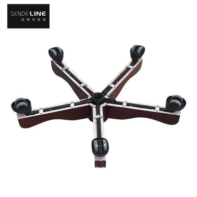 Cina Capo ufficio Sedile girevole base in legno Sedile di classe grande base a piedi a cinque stelle in vendita