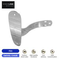 Quality Chrome Plated Iron Office Chair Armrest Replacement Ergonomic For Large Class for sale