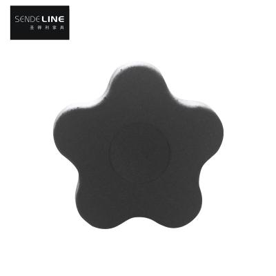 China Black Adjustable Table Foot M8 Thread Length 20mm Office Chair Feet Replacement for sale