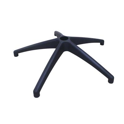 Cina all'ingrosso 700mm Chair di ufficio in nylon nero Base girevole con supporto lombare e ruote in vendita