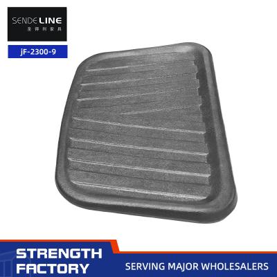 China Rubber Barber Chair Footboard Customizable 8/10mm Screw Black Base for sale