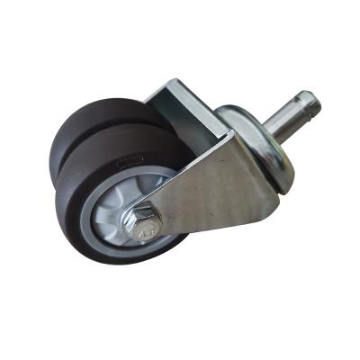China Kartenprüfung Einfügen Rollrad für Bürostuhl und Krankenwagen TPR weichen Klebstoff 45MM Durchmesser zu verkaufen