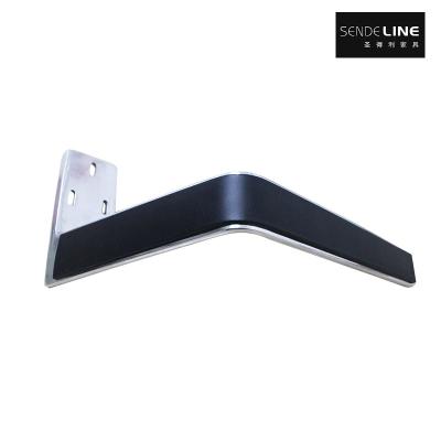 China Standard Installation Position Office Chair Armrest Replacement With Aluminium Alloy Polishing Color Finish for sale