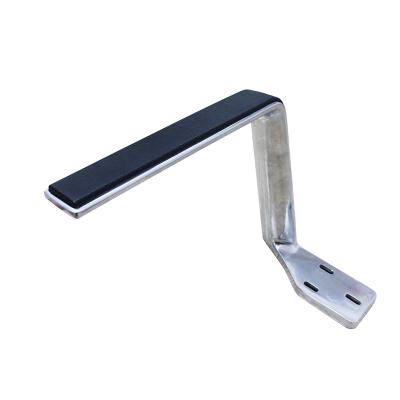 China Standard Installation Position Office Chair Armrest Replacement With Aluminium Alloy Polishing Color Finish for sale