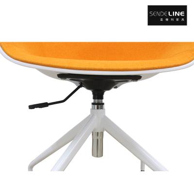 China Metal base lifting bar chair Rotating beauty nail stool Bar chair Computer chair lounge chair for sale