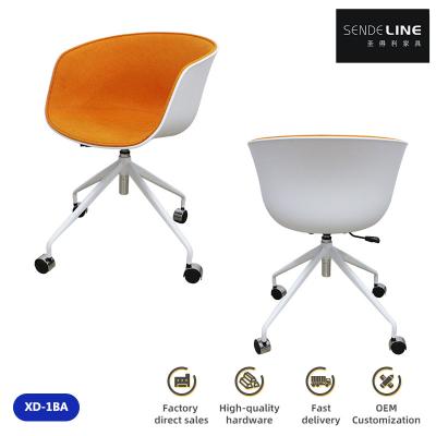 China Metal base lifting bar chair Rotating beauty nail stool Bar chair Computer chair lounge chair for sale