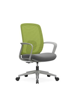 China Breathable Mesh Fabric Office Swivel Chair with Customizable Colors Smooth Rolling Wheels and Adjustable Height Settings for sale