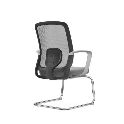 China Assembly Required Office Swivel Chair Featuring Electroplated Bow-shaped Frame Base Ergonomic Support and Easy Assembly for Daily Office for sale
