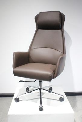 China Office Swivel Chair with High Density Foam Padding, 700mm Five-Star Base, and PU Leather Upholstery for Enhanced Comfort for sale