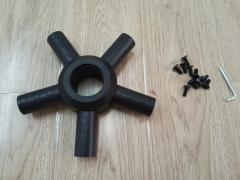 Disassemble five-star foot base, swivel chair accessories, chrome/spray chair Bifma test chair legs
