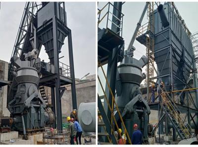 China Proceso de pulido de la preparación del polvo de la piedra caliza del molino de la vertical de la piedra caliza de la desulfurización de la eficacia alta en venta