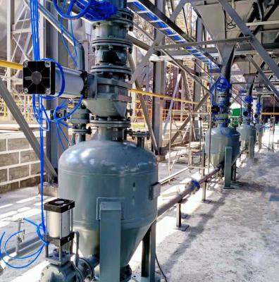 China New Type Over 300 T/H Conveying Capacity Pneumatic Conveyor Bin Pump For Fly Ash for sale