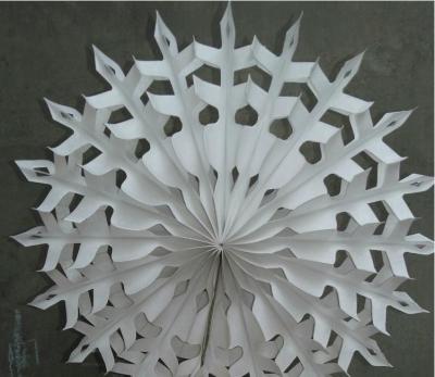 China Offset Paper Hanging Fan for Wedding Party Exhibition Decorations for sale