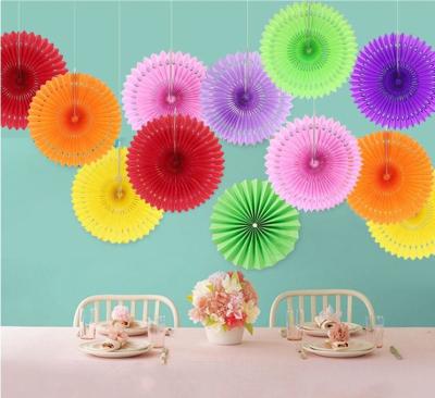 China handmade paper folding fan for baby shower decoration Disposable Eco-friendly snow flake design fans for sale