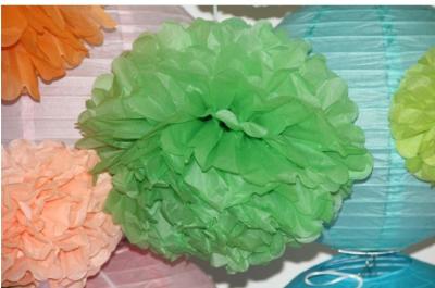 China Hanging Wedding Party Decoration Paper Flower Tissue Paper Pompoms for sale