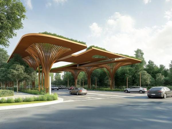 Quality Complete Tree-Inspired Tree Shape SturctureShelter System - Custom Canopies, for sale