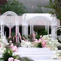 Quality Nature Inspired Wedding Sculpture Wall Geometric Botanical Backdrops For Lawn for sale