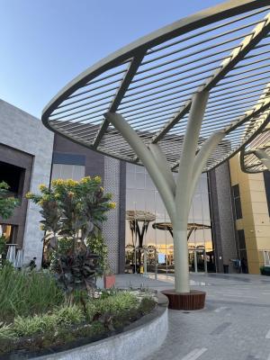 China Leaf Art Pavilion - Custom Stainless Steel Shade for Luxury Properties for sale