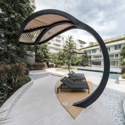 China Artistic Leaf Pavilion - Stainless Steel Shade Structure for Wedding Venues for sale