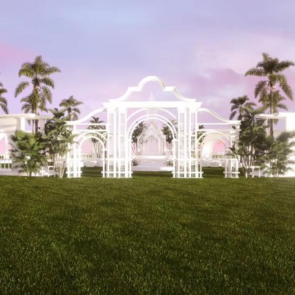 Quality Biophilic Wedding Sanctuary Living Architecture Ceremony Altar With Integrated Planting for sale
