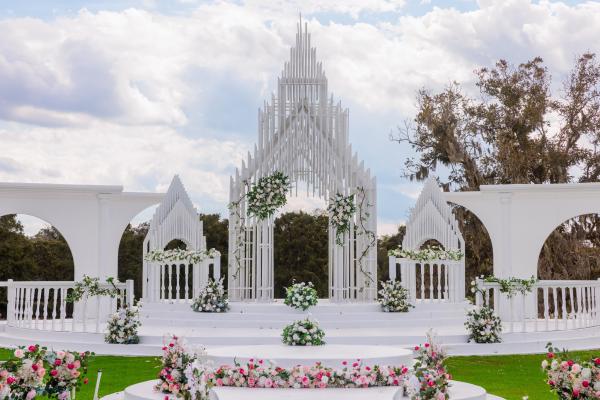Quality Eternal Vows Ceremony Architect Sculpture Custom Permanent Wedding Altar for sale