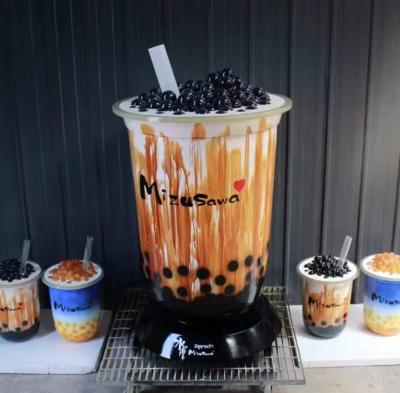 China Eye-Catching Anime-Inspired Bubble Tea Decorative Sculptures for sale