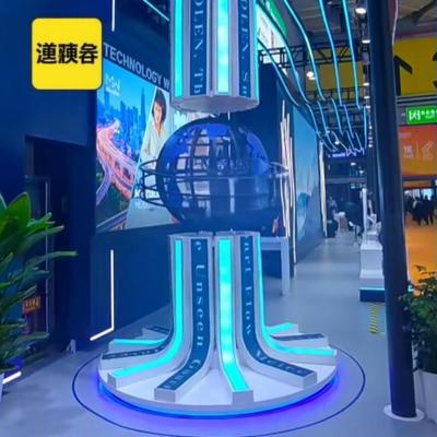 China Energy Transmission Sphere Interactive Light Motion Sculpture For Public Spaces for sale