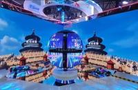 China Interactive Light Web Installation For International Light Festivals Custom Large Scale Responsive Network Sculpture for sale