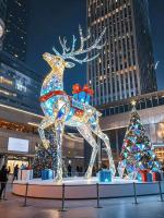 Quality Custom Christmas Light Sculpture For Large Architectural Projects for sale