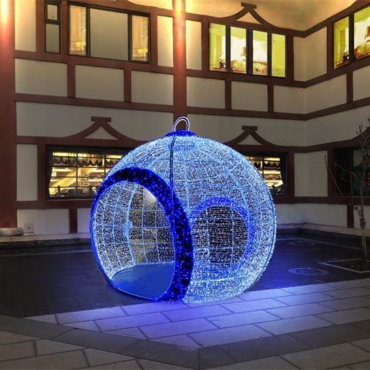Quality Metal Craft 3D LED Christmas Archway with IP65 Waterproof Outdoor Sculpture Light for Customizable Street Decor for sale
