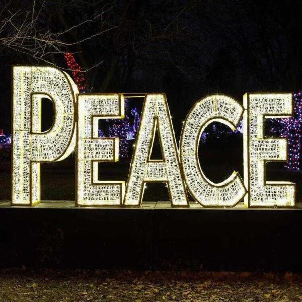 Quality Custom Large LED Light up Letters, Holiday Words Sign for Christmas & New Year Event for sale