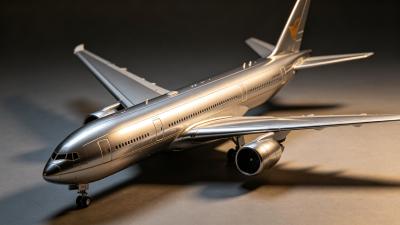 China Large Scale 304 Stainless Steel Aircraft Sculpture with 2m Height and Automotive Grade Paint for sale