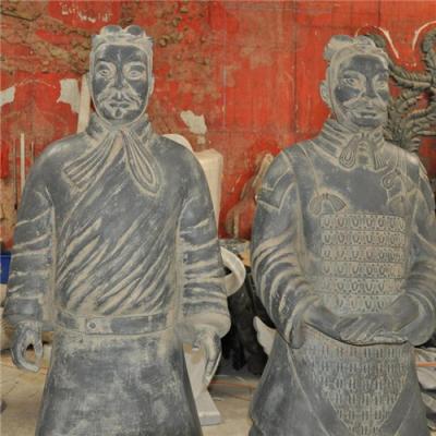 Cina Il giardino all'aperto dei guerrieri di terracotta scolpisce a grandezza naturale della vetroresina dipinto in vendita