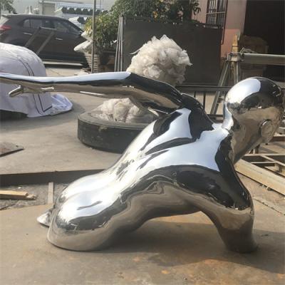 Cina La decorazione rampicante della parete dell'uomo scolpisce l'attaccatura 3D di acciaio inossidabile dello specchio in vendita