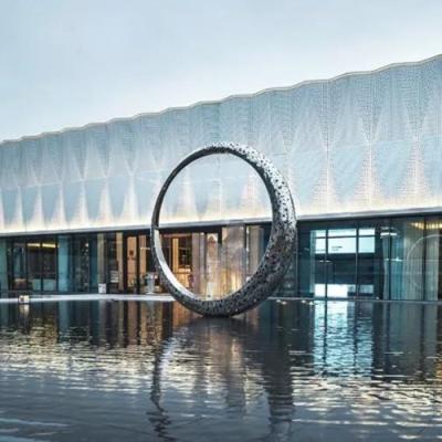 Cina Il giardino all'aperto del grande cerchio degli ss scolpisce la saldatura astratta per lo stagno in vendita