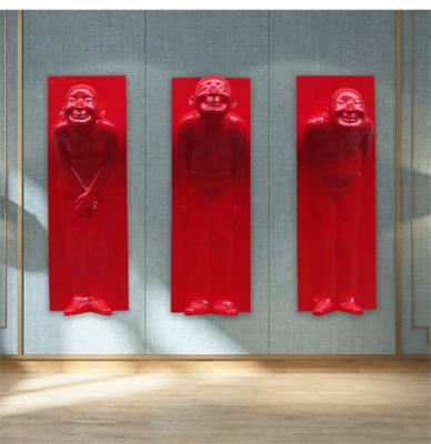 Cina Usher Wall Mounted Sculptures Fiberglass benvenuto che appende per la decorazione dell'hotel in vendita