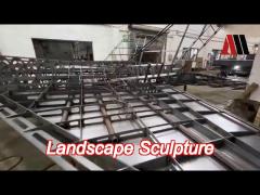 creative free form curved corridor sculptural walkway art for luxury real estate commercial