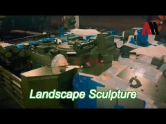 hexagonal garden wedding landscape sculpture swan ceremony backdrop for outdoor events