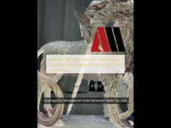 customized large scale 3d paper sculpture with rgb dmx 512 lighting for art installation
