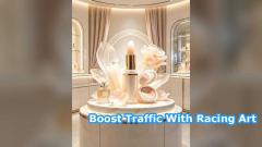 Full Size Racing Car Sculpture for Commercial Displays