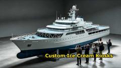 Custom Fiberglass Ice Cream Kiosk for Malls and Theme Parks