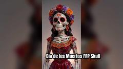 Commercial Grade Day of Dead FRP Sculpture for Mall Park Exhibition Hall Decoration
