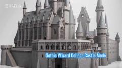 8K HD Gothic Castle Model | 360° Commercial Display for Parks & Malls