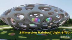 FRP Cave Rainbow Light Landscape Sculpture Outdoor Public Art